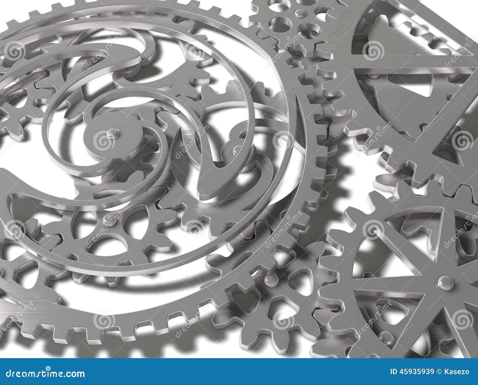 Simple mechanical system stock illustration. Illustration of moving ...