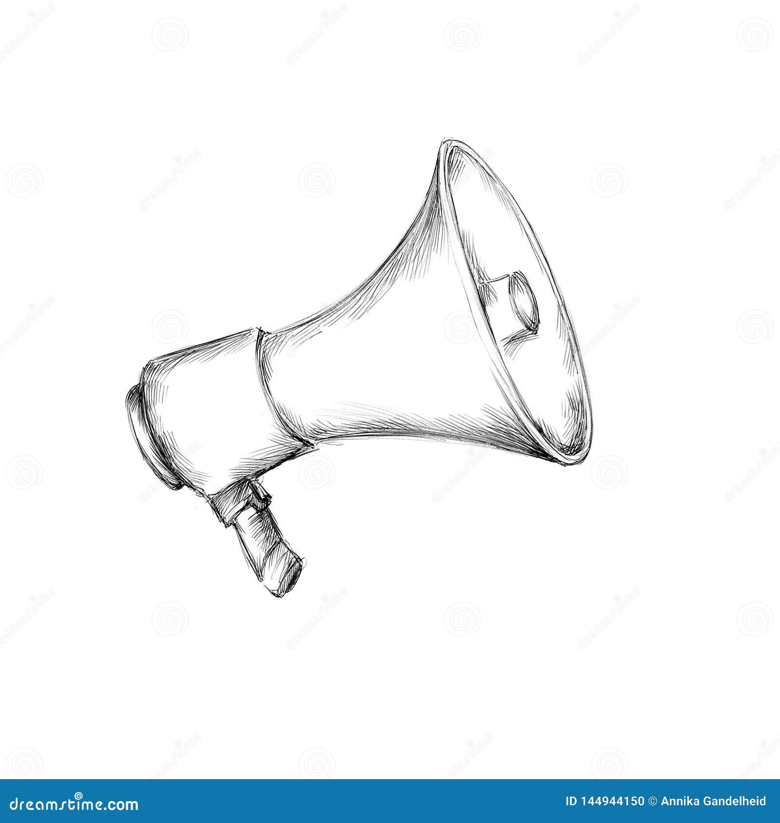 Simple megaphone stock illustration. Illustration of noise - 144944150