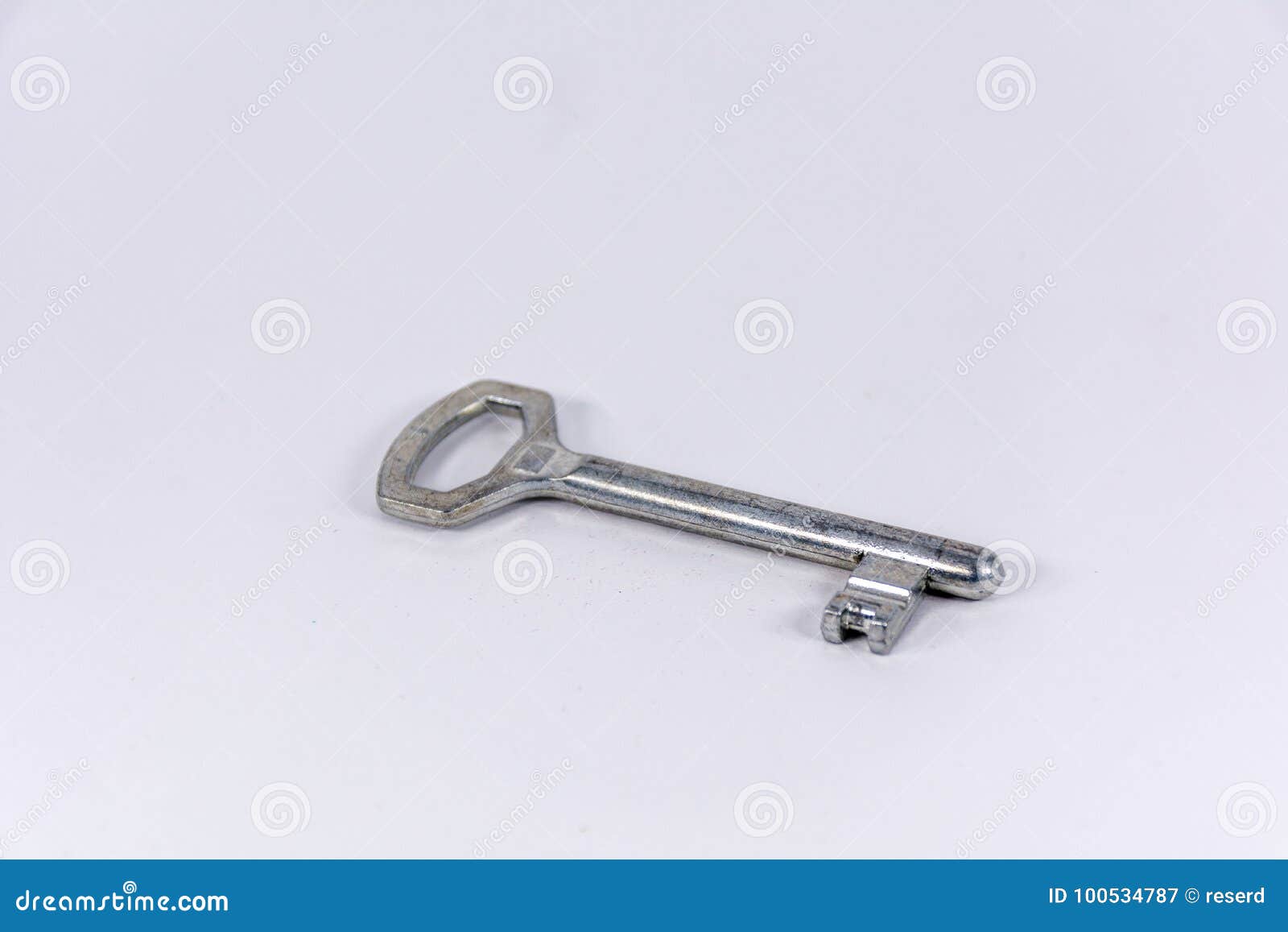 Simple metal key stock image. Image of lock, retro, door - 100534787