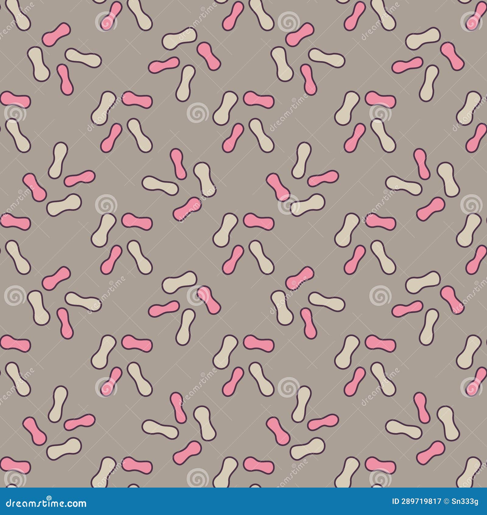 Simple Microbes Vector Concept Colored Modern Seamless Pattern Stock ...