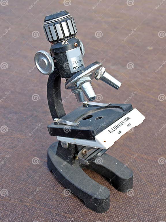 Simple microscope stock image. Image of small, white - 13424145