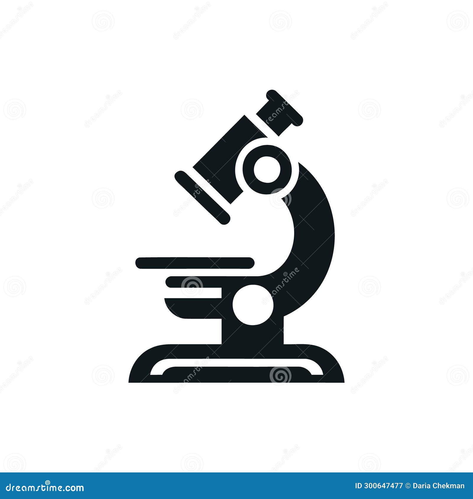 Simple Microscope Icon Isolated Stock Vector - Illustration of ...