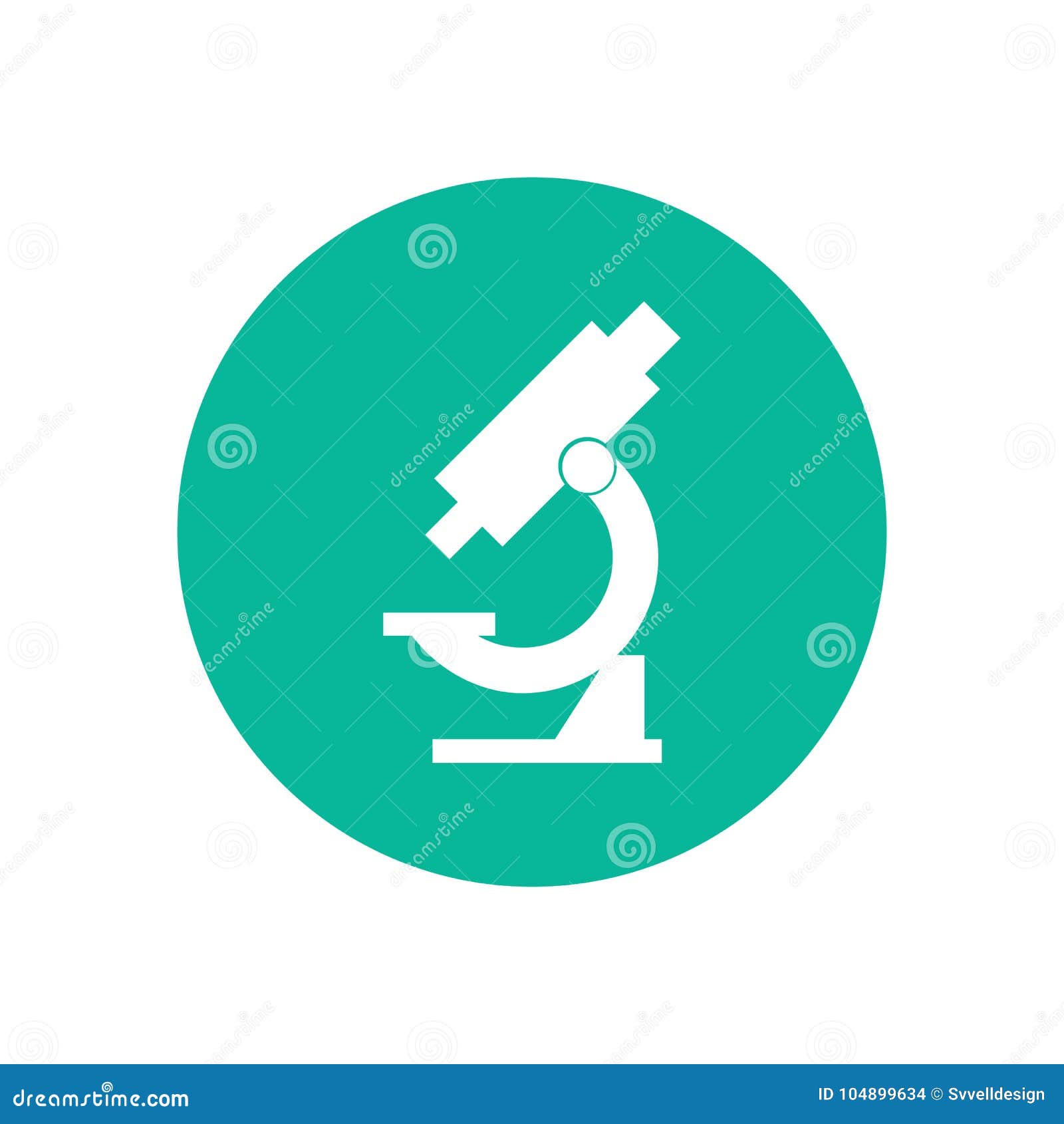 Simple Microscope Symbol Icon Stock Vector - Illustration of medic ...