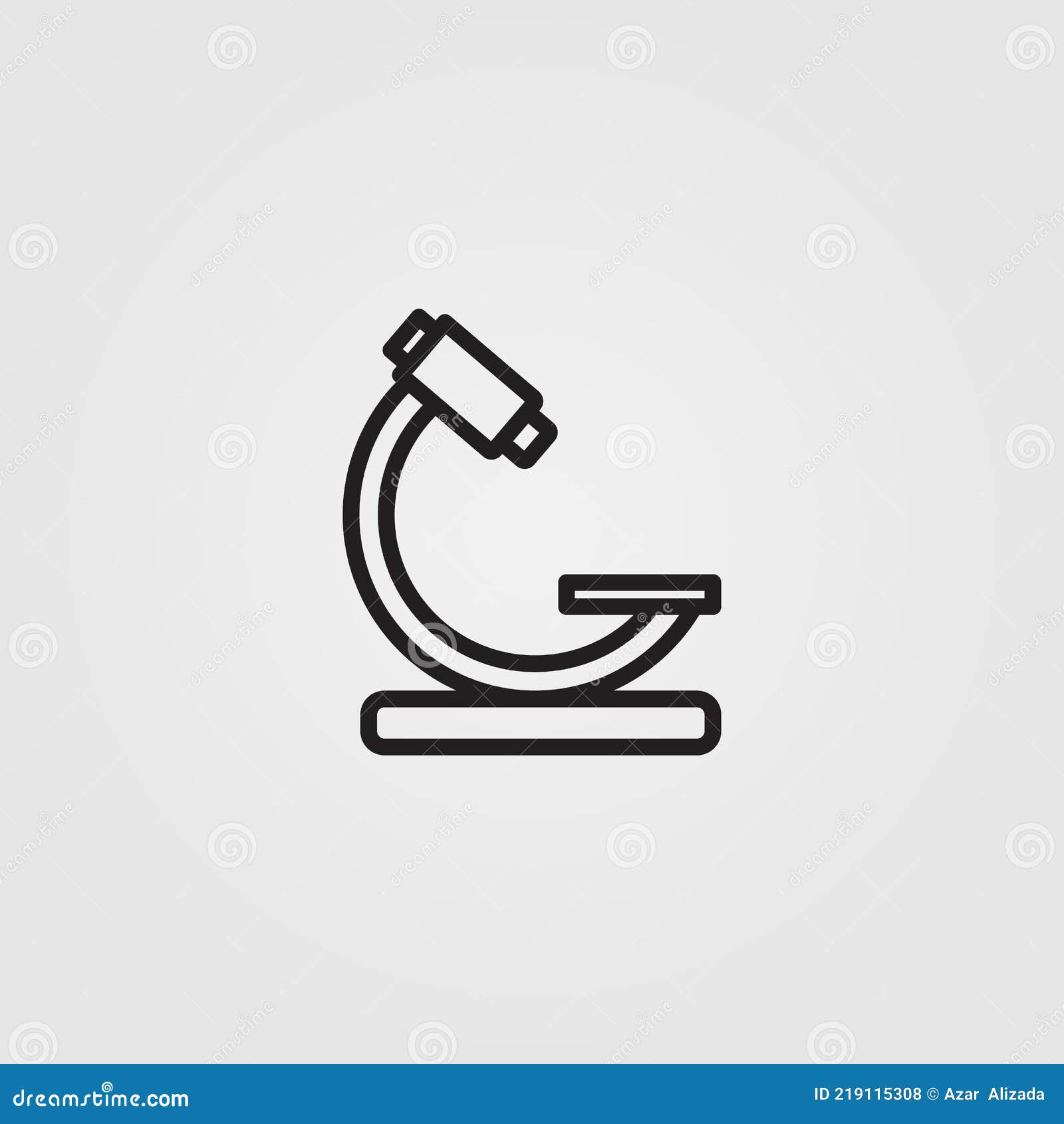 Simple Microscope Vector Illustration In Flat Style Viewing Germs ...