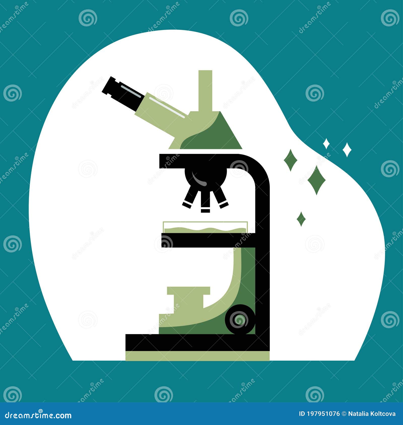 Simple Microscope Sketch Vector Illustration | CartoonDealer.com #235003363