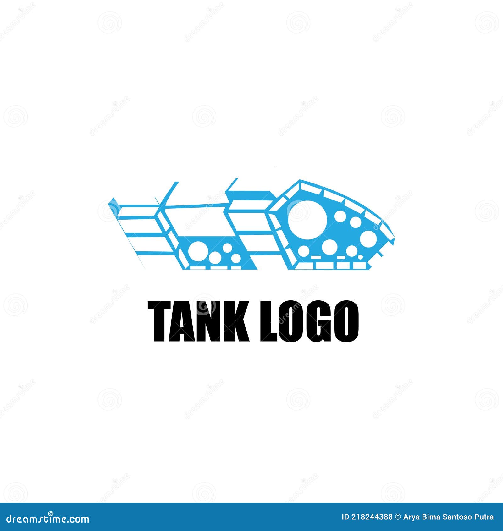 Simple Military Battle Tank Icon Vector Logo Stock Illustration ...