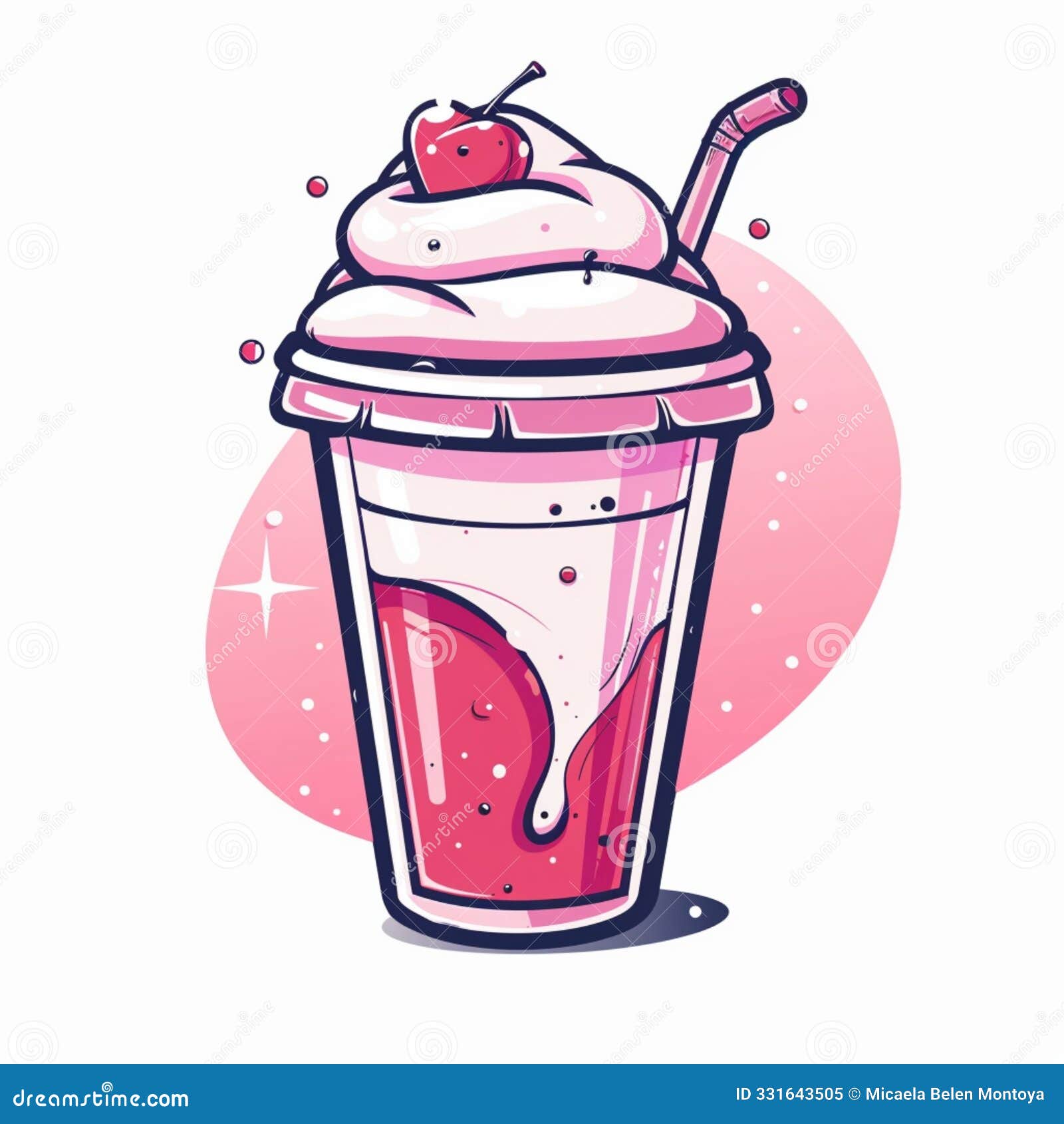 Simple Milkshake Vector Design Stock Vector - Illustration of graphic ...