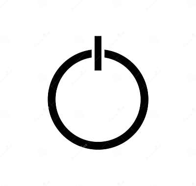 Turn off computer symbol stock vector. Illustration of design - 118251637