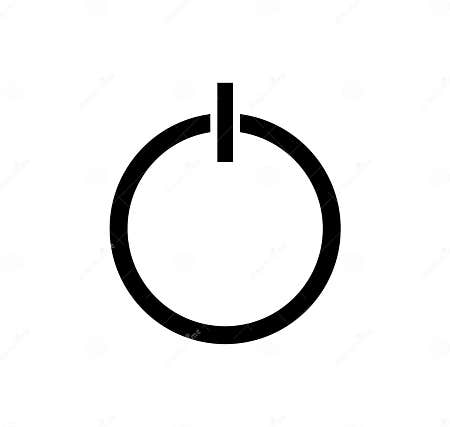 Turn off computer symbol stock vector. Illustration of design - 118251637