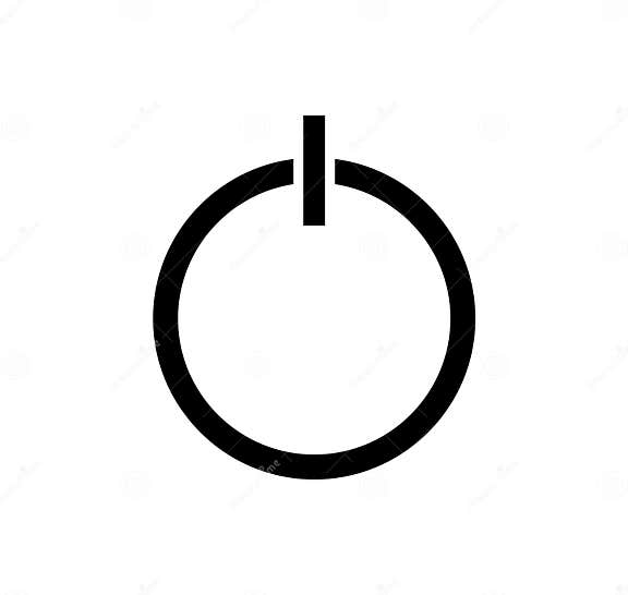 Turn off computer symbol stock vector. Illustration of design - 118251637
