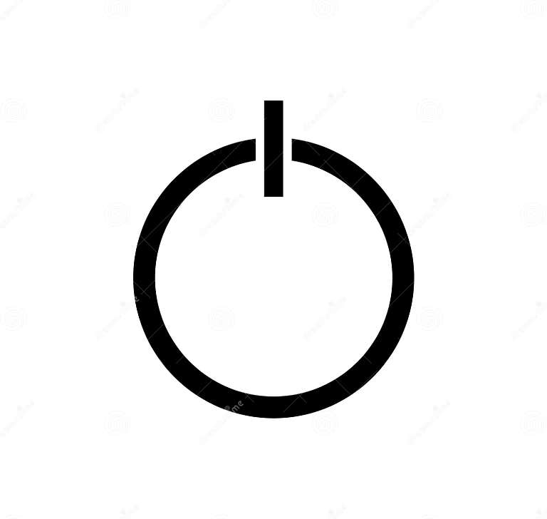 Turn off computer symbol stock vector. Illustration of design - 118251637