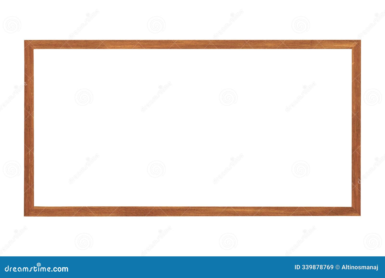 Simple Minimal Clean Pine Wood Wooden Thin Frame Template Isolated ...