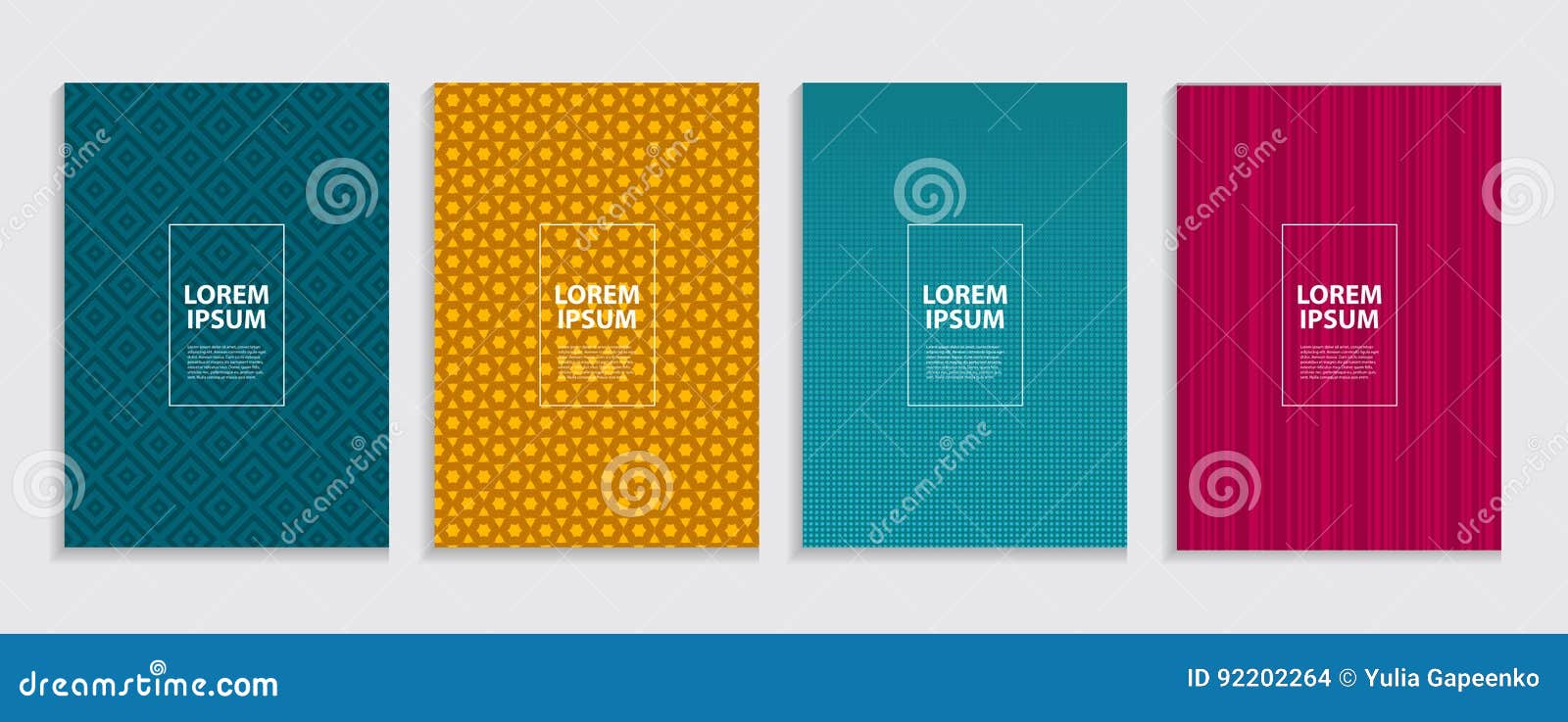 Simple Minimal Covers Template Design. Future Geometric Pattern Stock ...