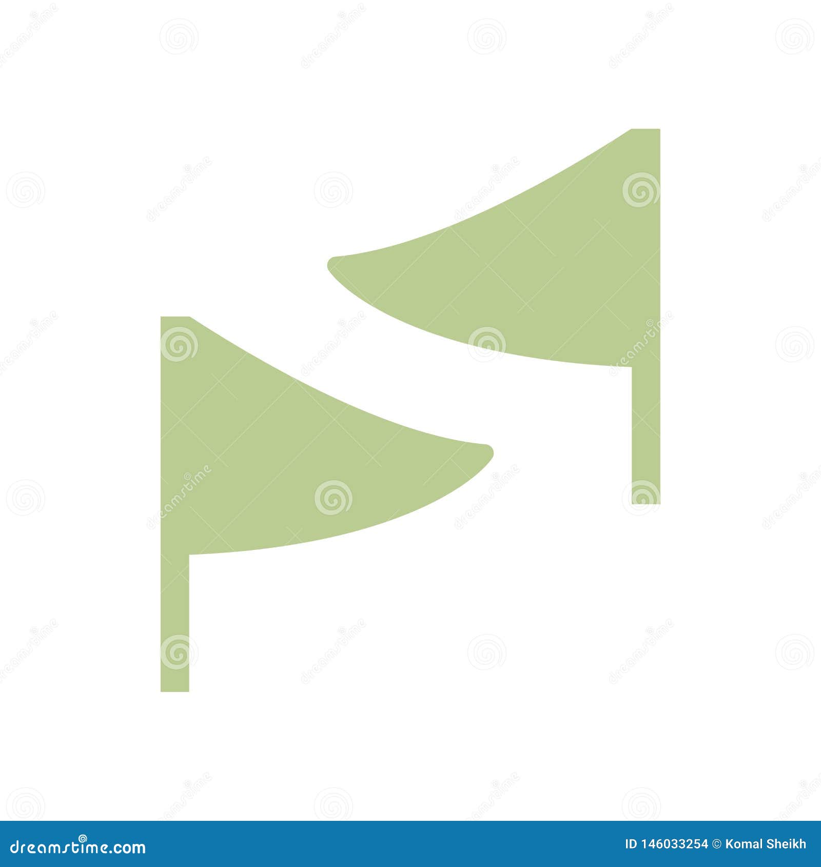 Simple Minimal Flat Flag Logo Design Vector Stock Vector - Illustration ...
