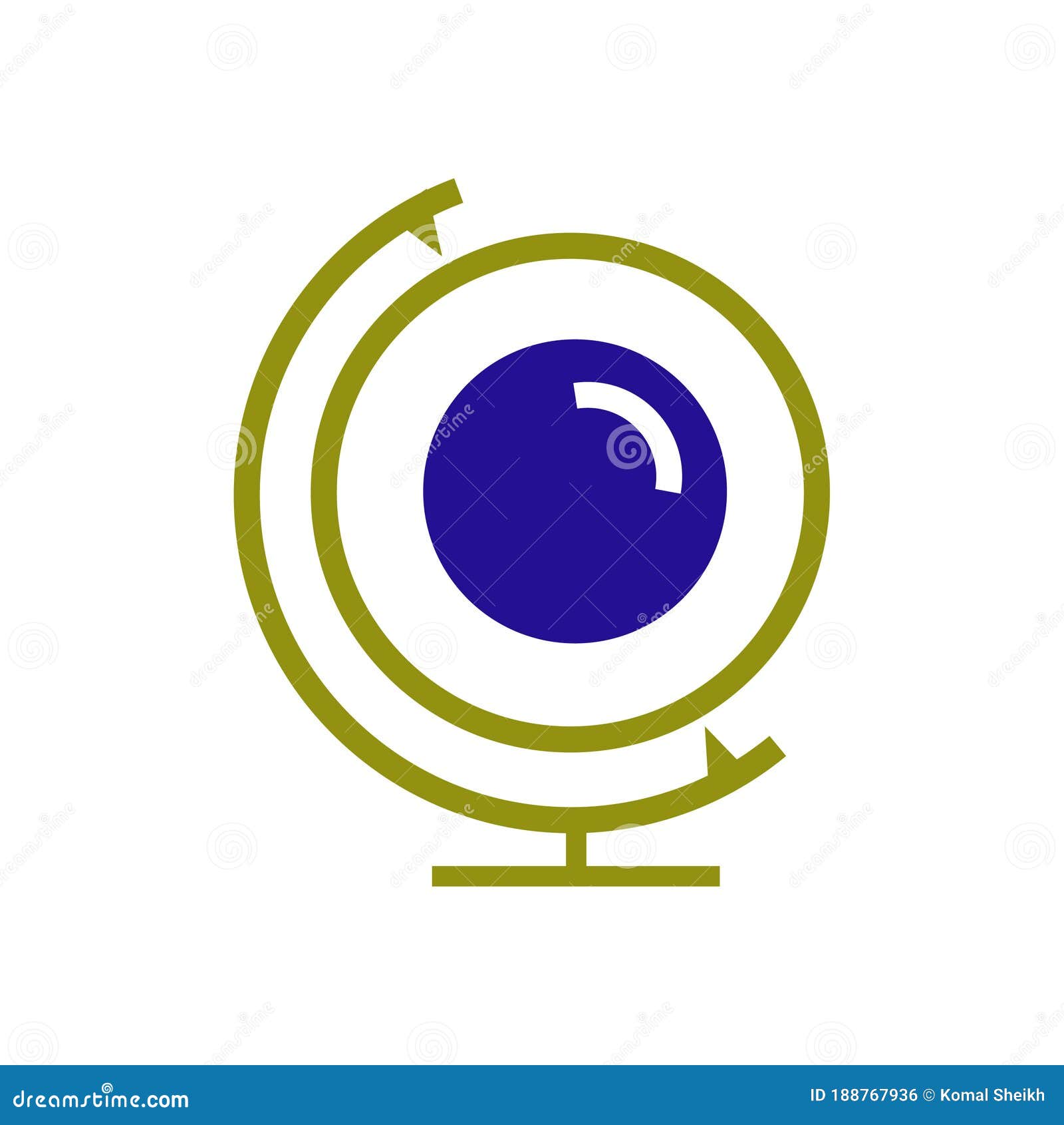 Simple Minimal Flat Logo Global Icon Illustration Minimal Design Stock ...