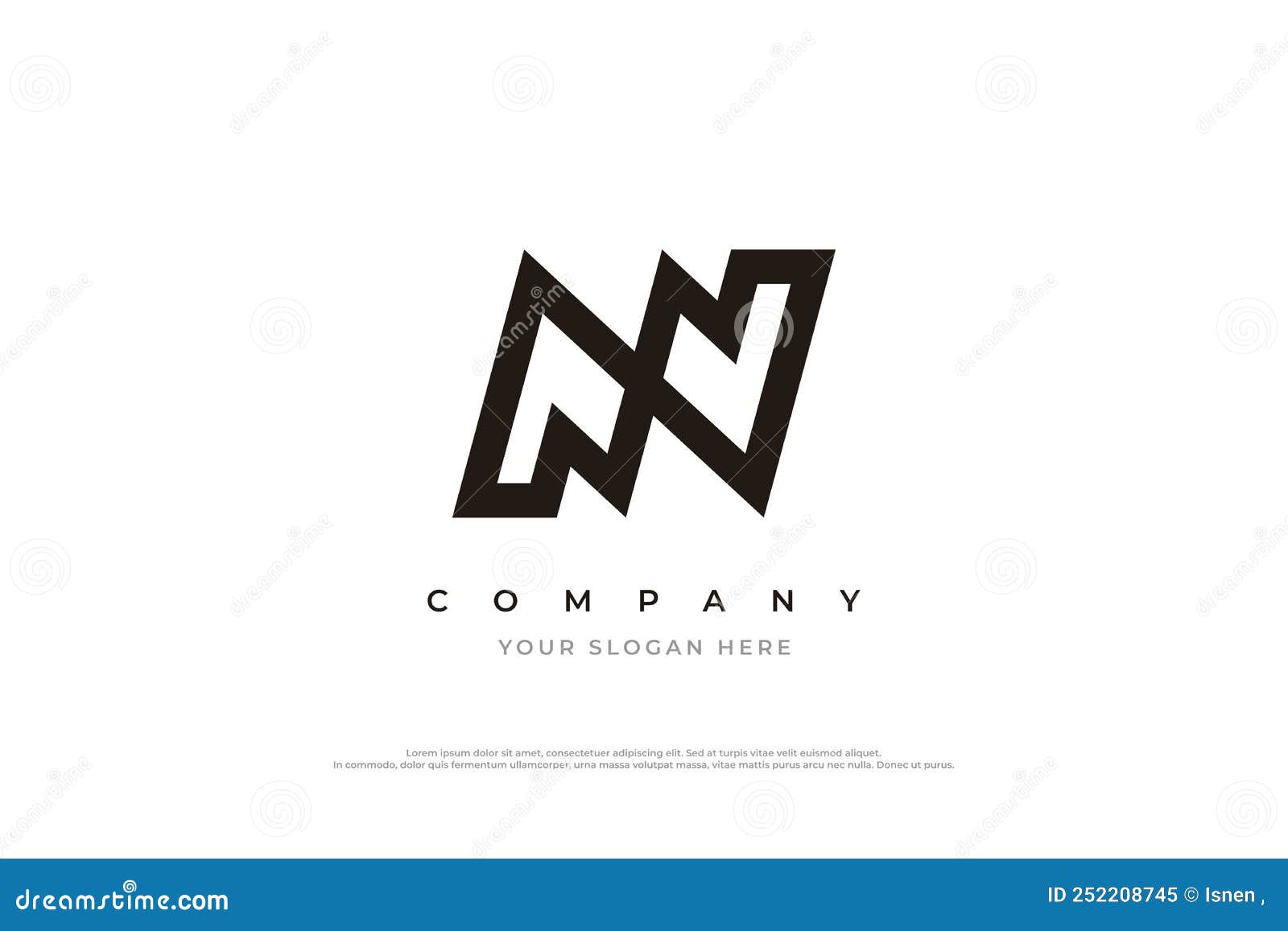Minimal Initial NS Monogram Logo Vector Template Stock Vector ...