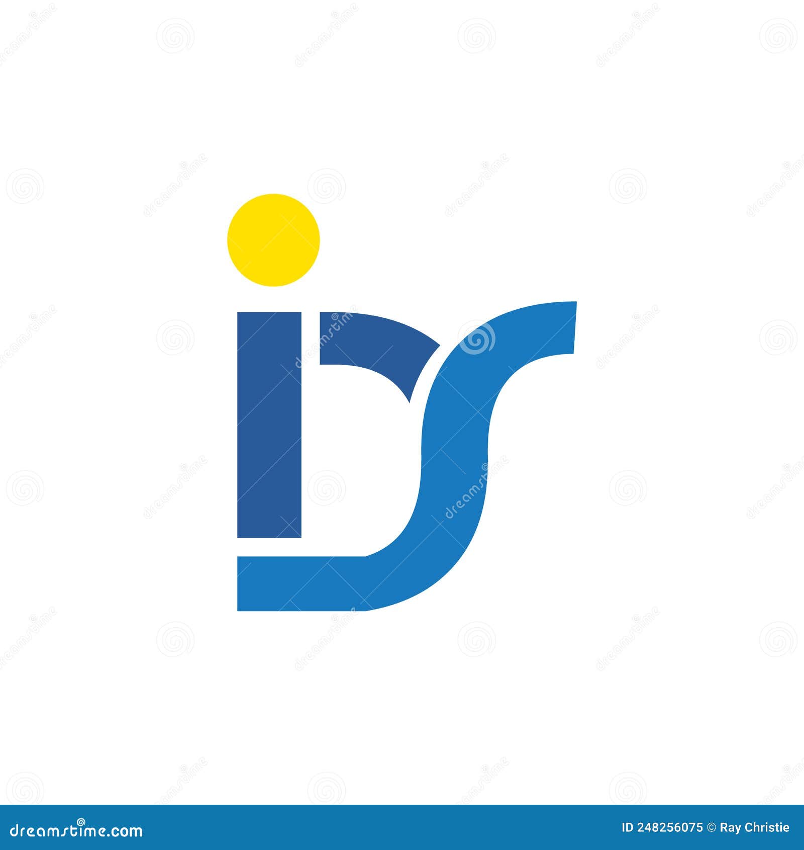 Letter Ids Logo Cartoon Vector | CartoonDealer.com #248256075