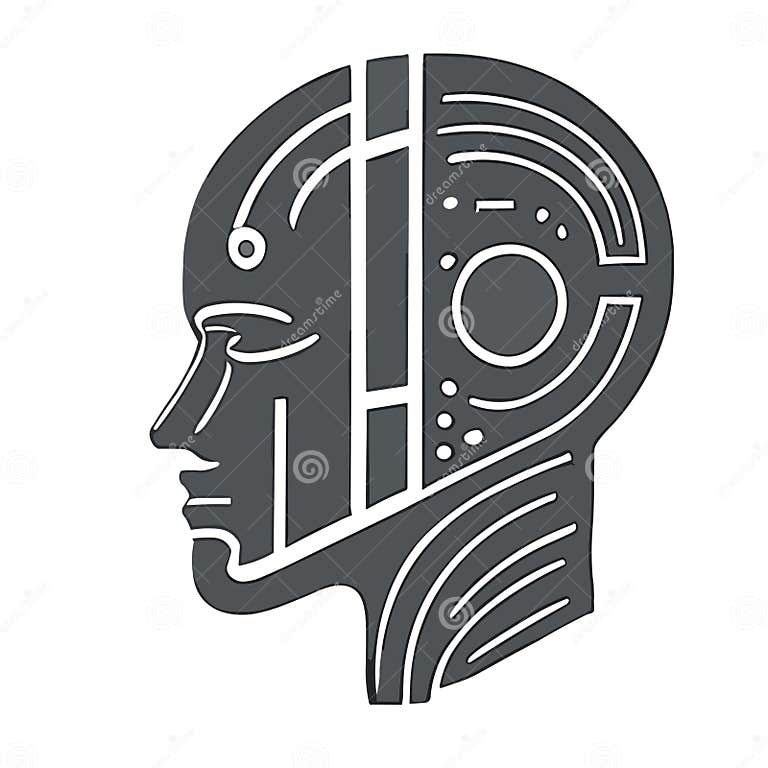 Simple Minimal Logo of Artificial Intelligence. Vector Logo for Ai ...