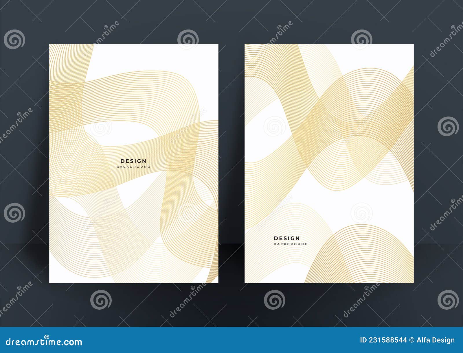 Simple Minimal Luxury White Gold Background Stock Illustration ...