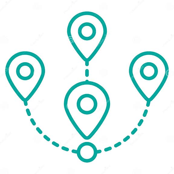 Simple Minimal Modern Line Multitasking or Multi Routing Icon Stock ...