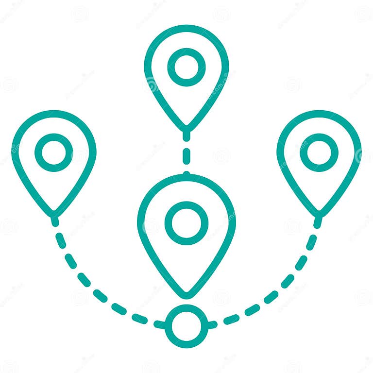 Simple Minimal Modern Line Multitasking or Multi Routing Icon Stock Vector - Illustration of ...