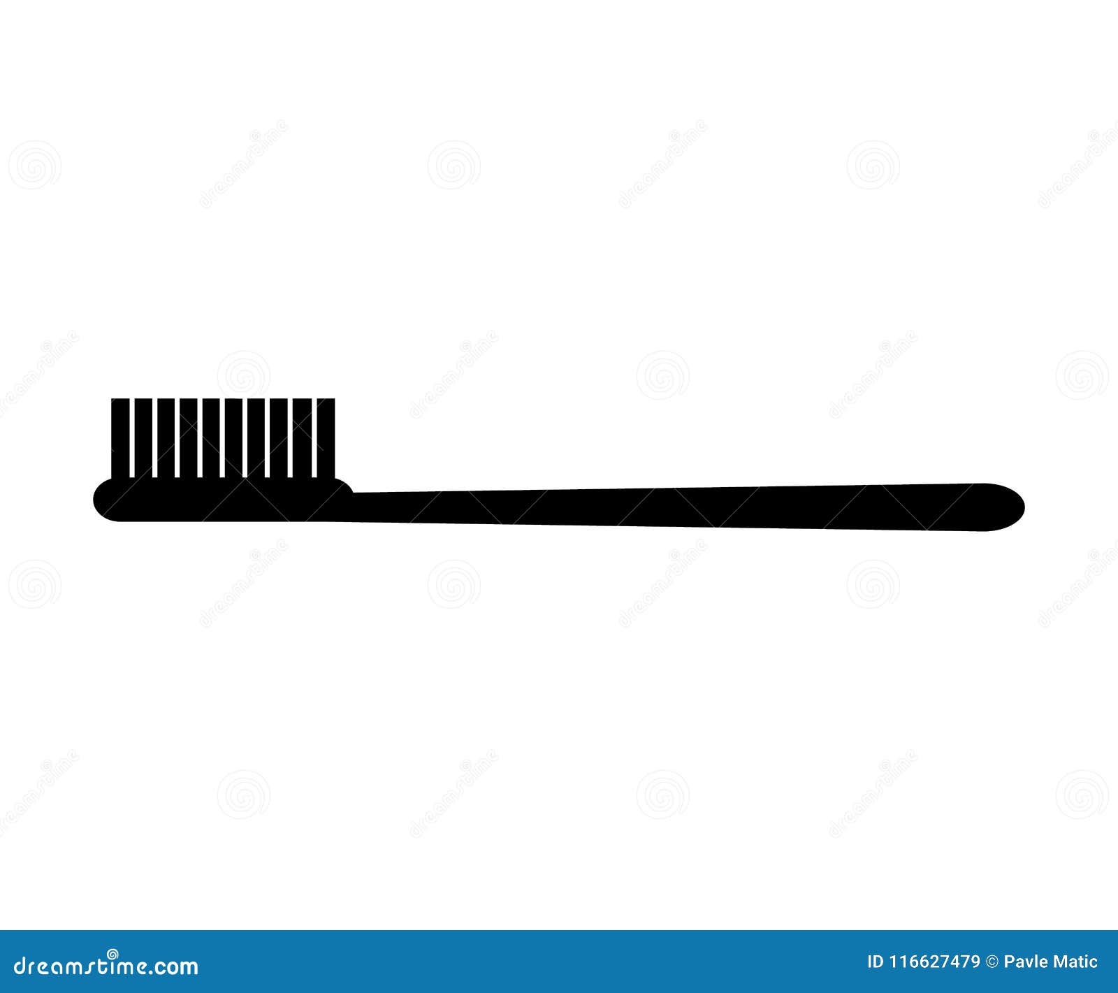 Simple Black Toothbrush Icon Stock Vector - Illustration of tool ...