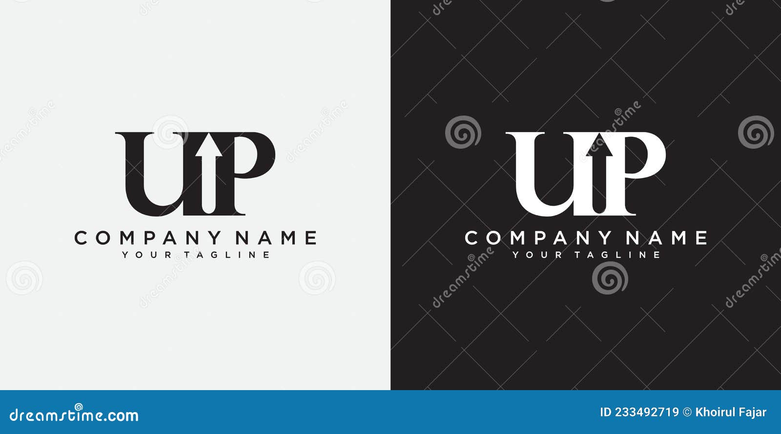 Simple Minimal Up Arrow Letter Logo Icon Design Stock Vector ...