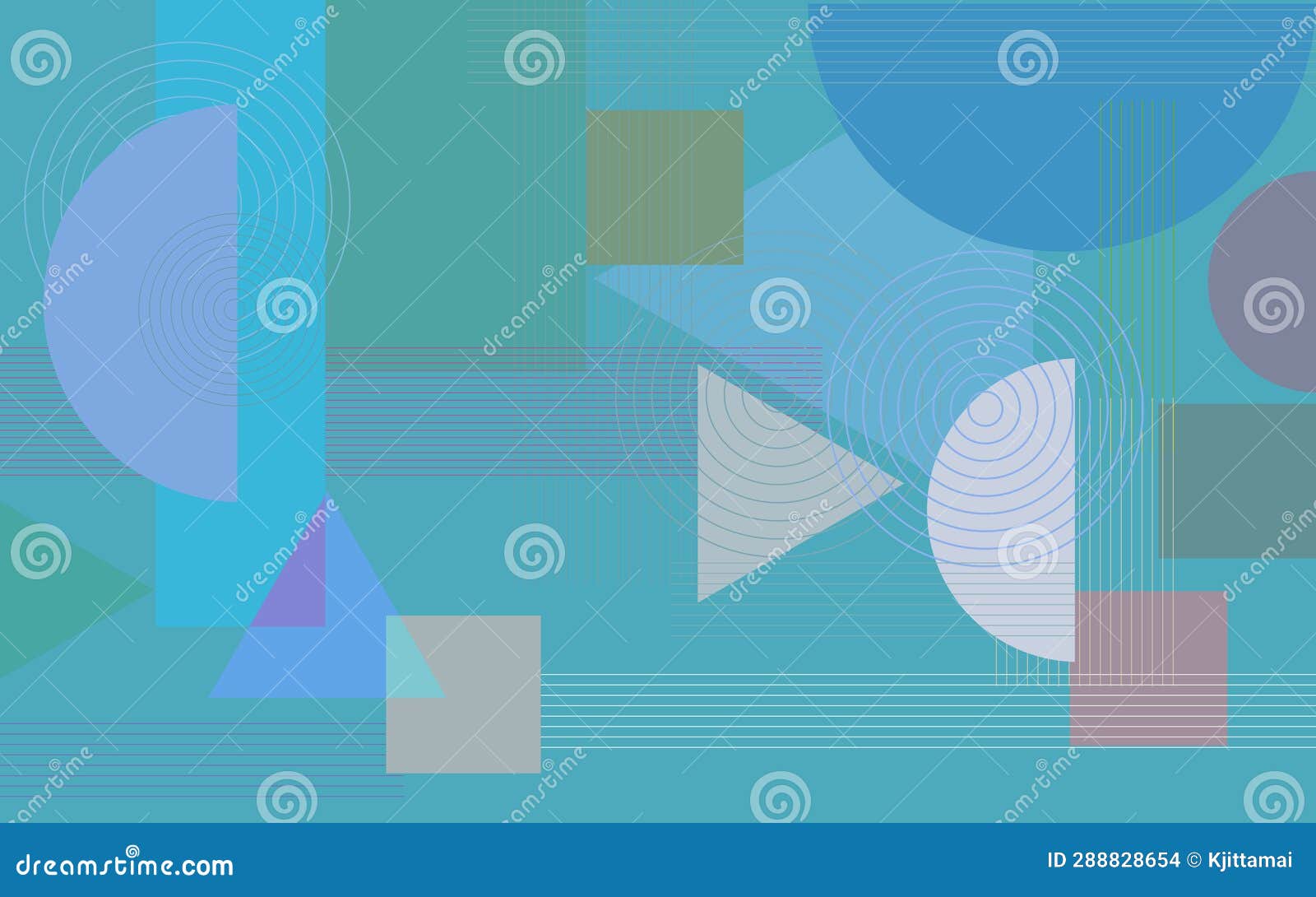 Simple Minimalist Abstract Background with Line Round from and Square ...