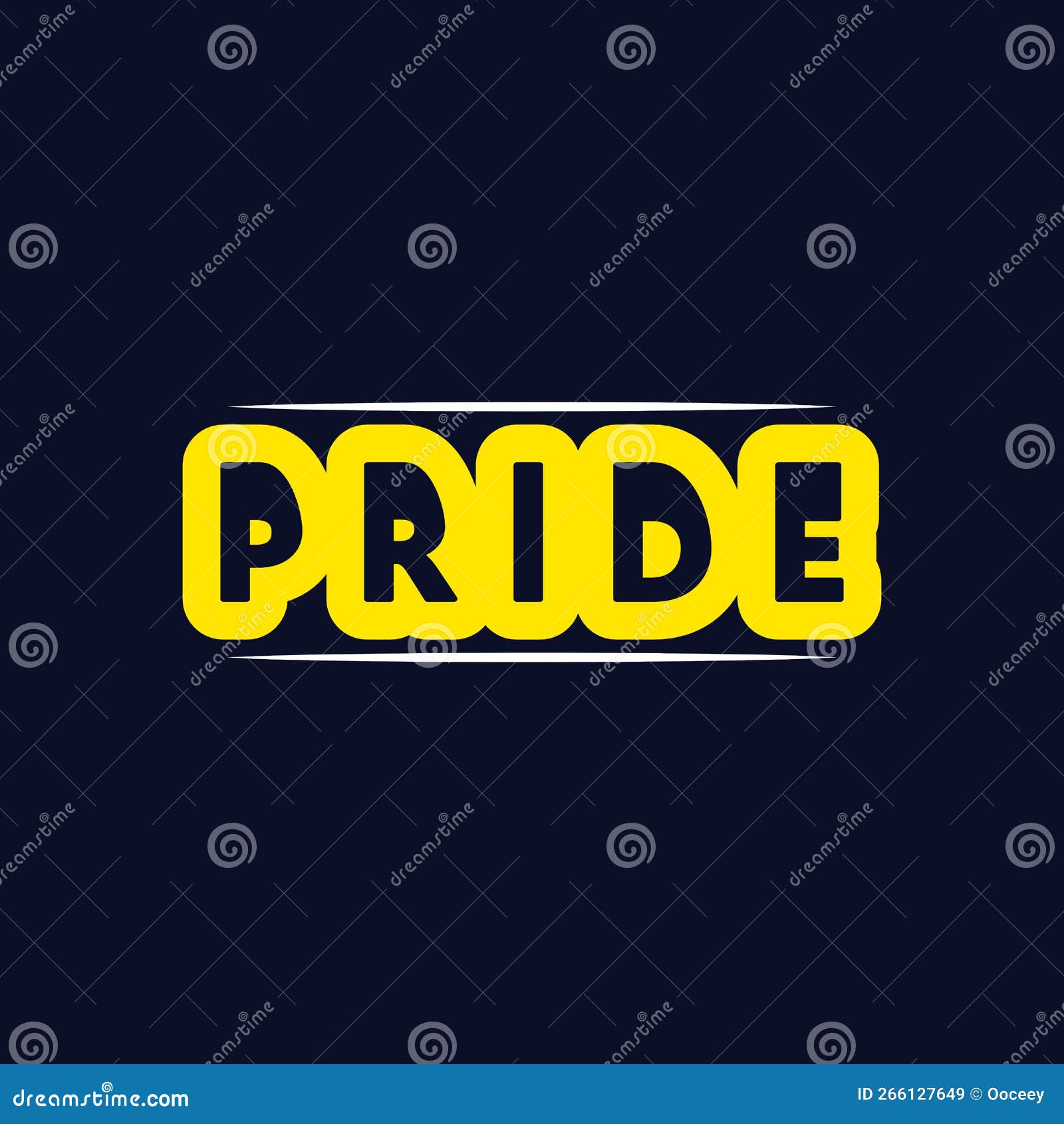 Simple Art Featuring the Word Pride on Plain Backdrop Stock ...