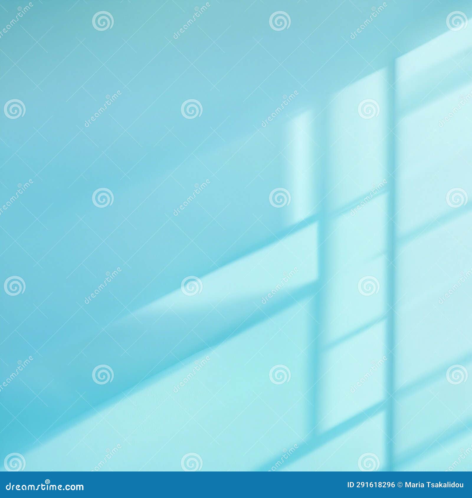 Blue Wall with Window stock photo. Image of backdrop - 291618296