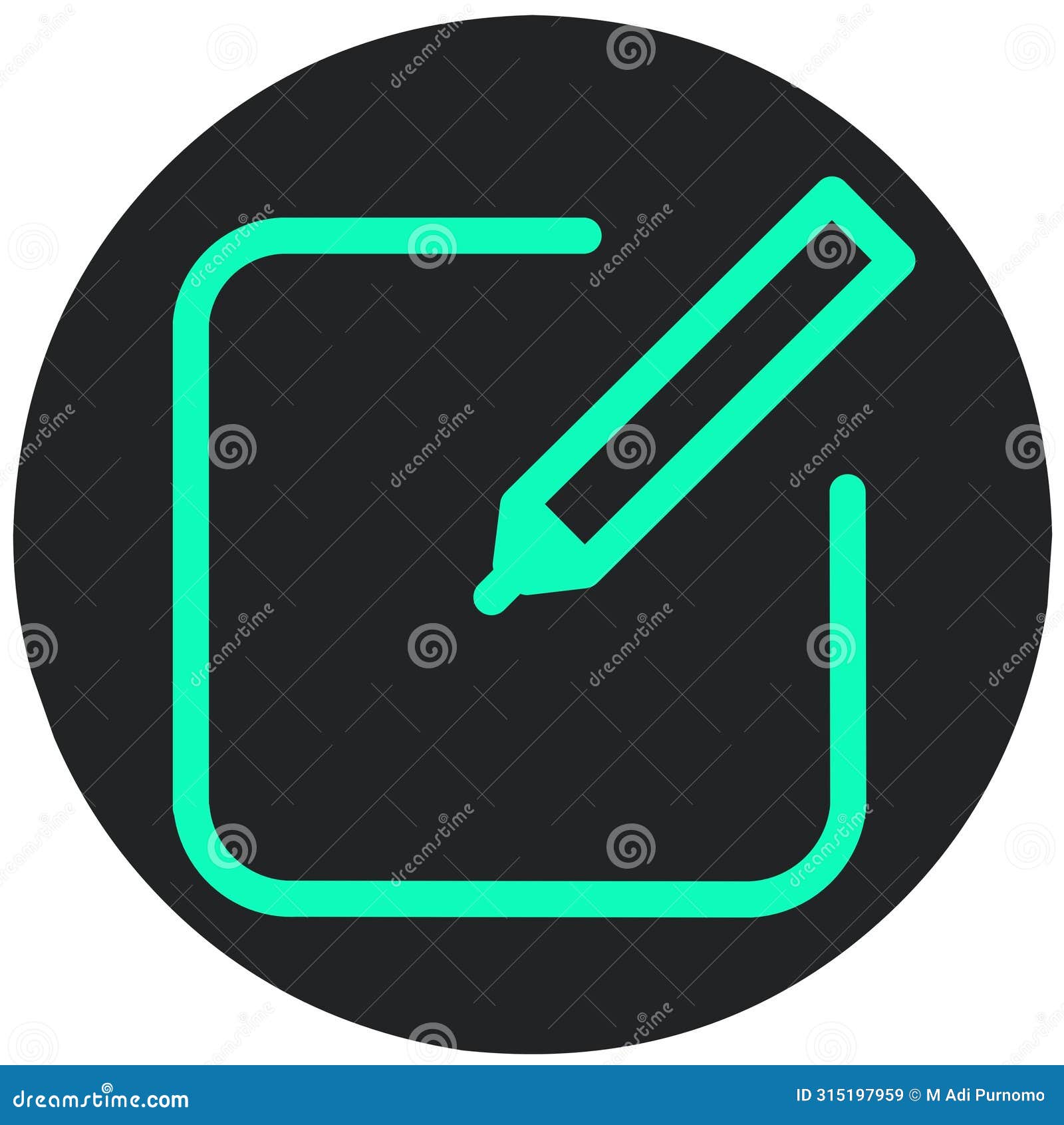 Simple Minimalist Design Note Icon Stock Vector - Illustration of flat ...