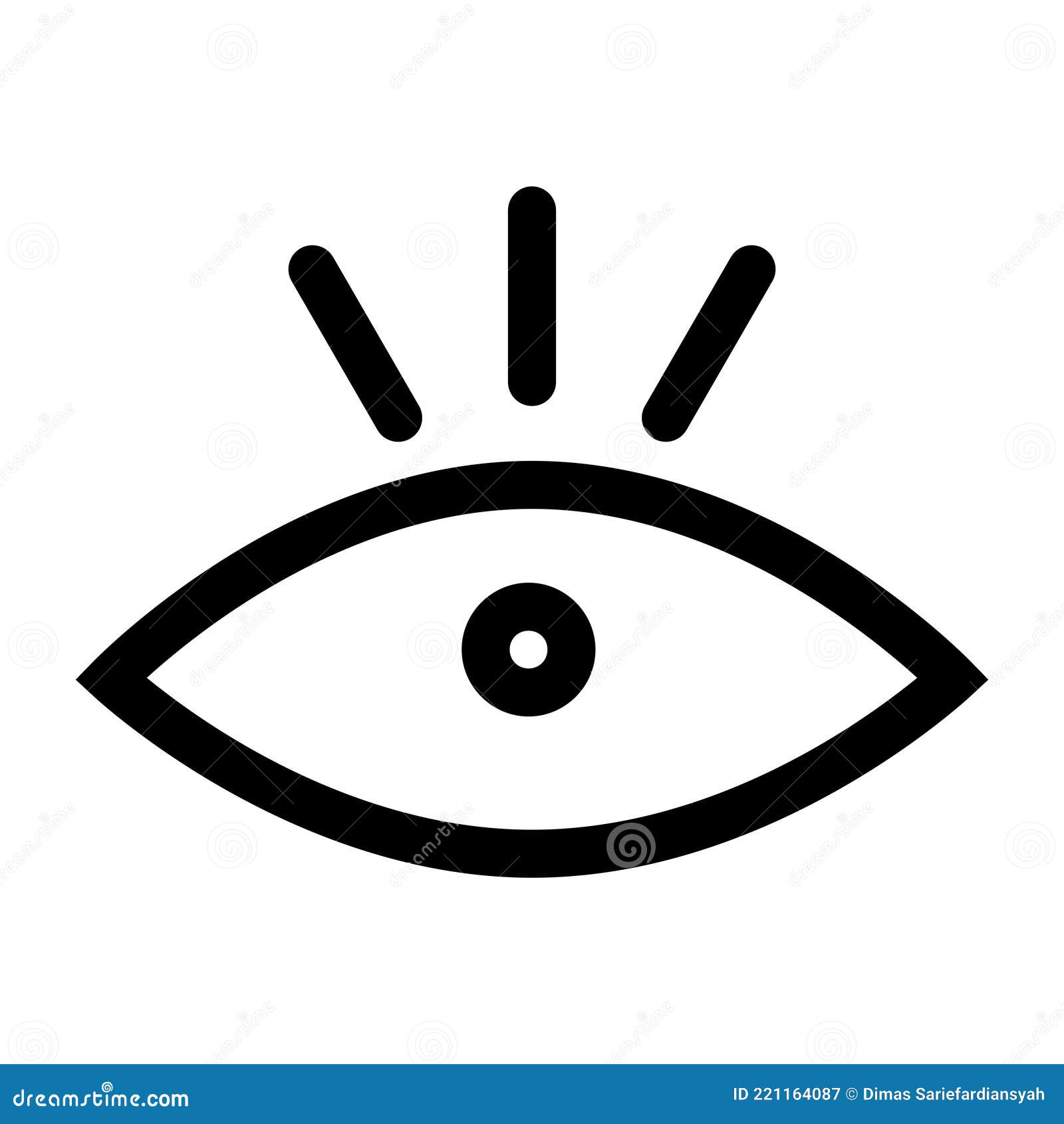Simple and Minimalist Eye Vector Icon Logo for Web Application Icons ...