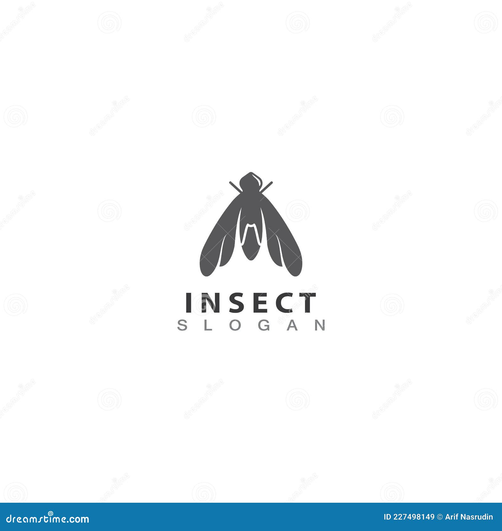 Simple Minimalist Flies Insect Logo Image Design Style Icon Stock ...