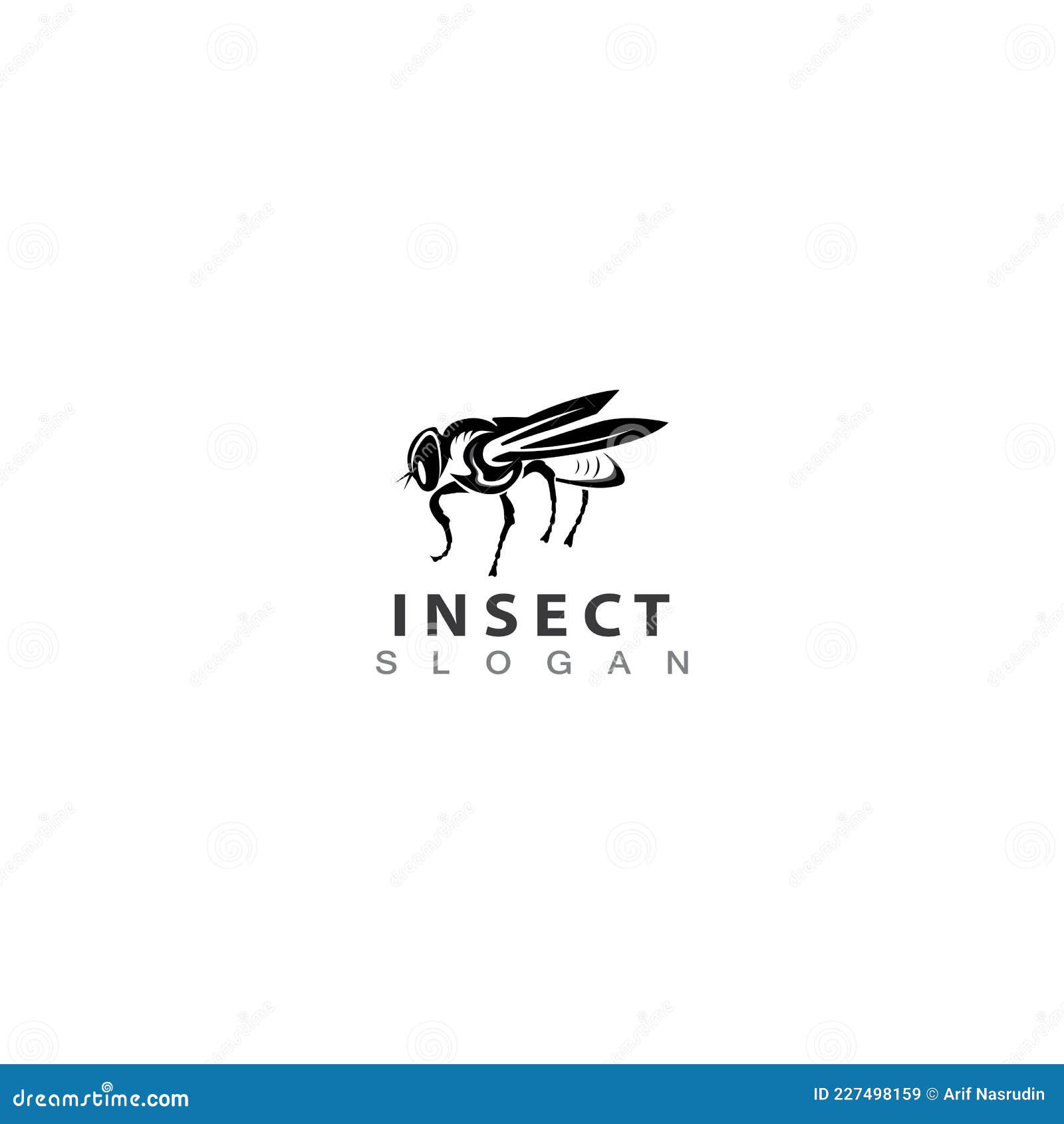 Simple Minimalist Flies Insect Logo Image Design Style Icon Stock ...