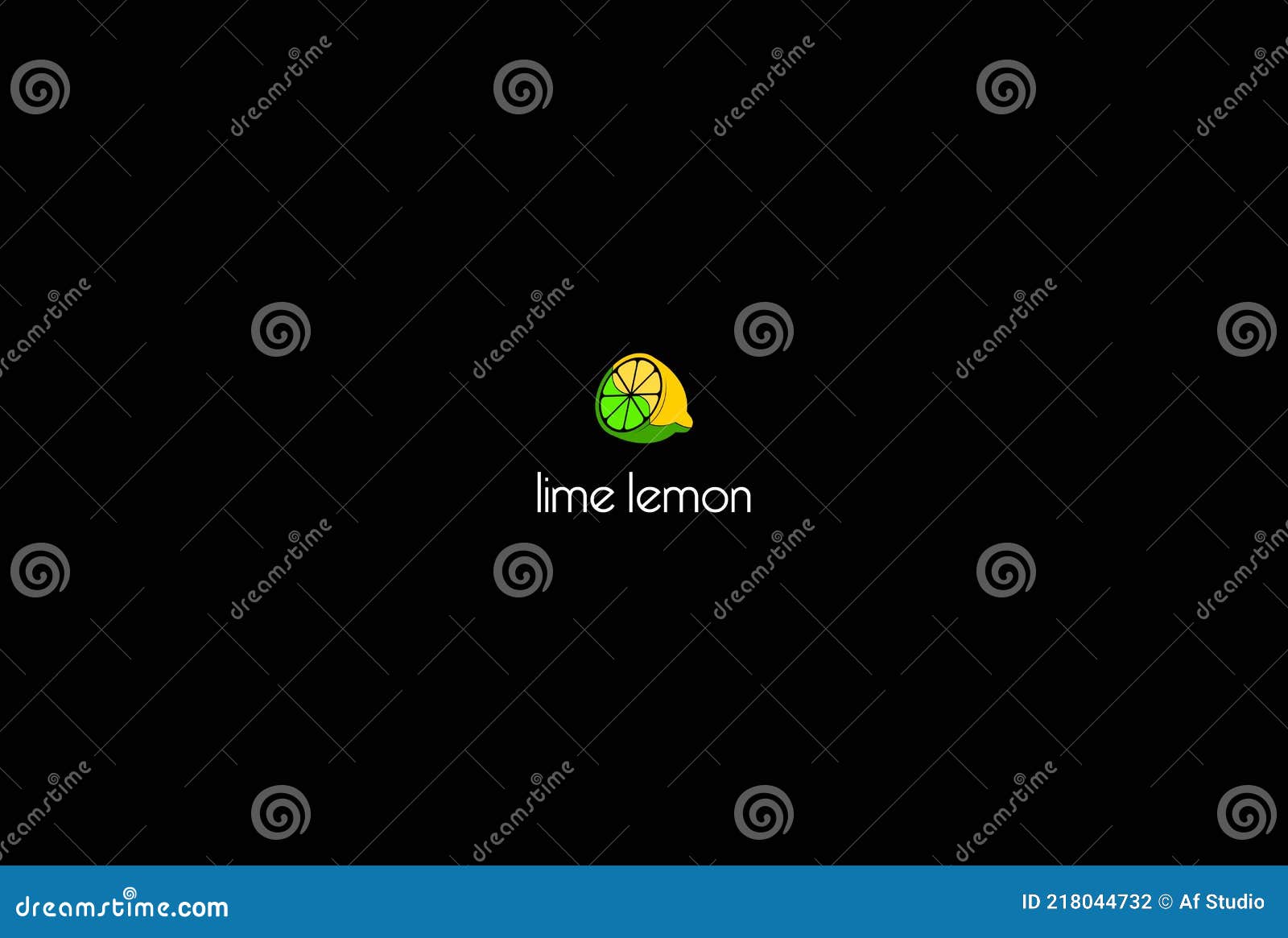 Simple Minimalist Fresh Fruit Lemon Lime Combination for Beverage ...