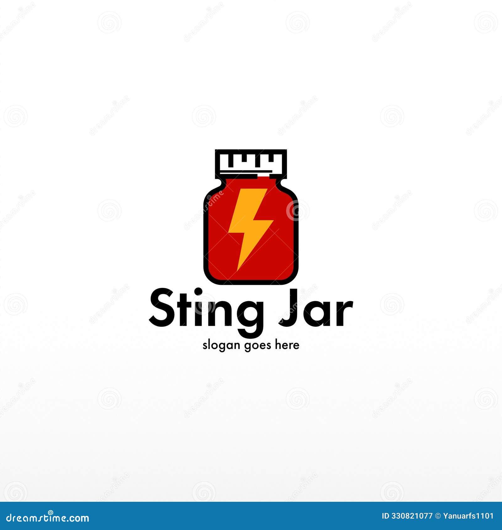 Simple and Minimalist Jar Logo Design Stock Illustration - Illustration ...