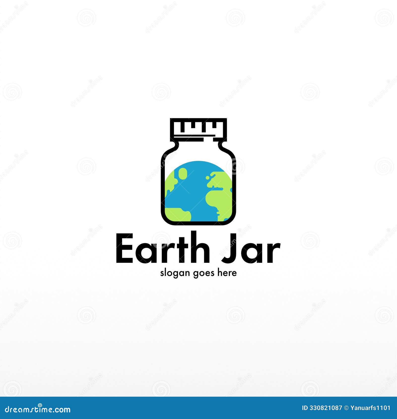 Simple and Minimalist Jar Logo Design Stock Illustration - Illustration ...
