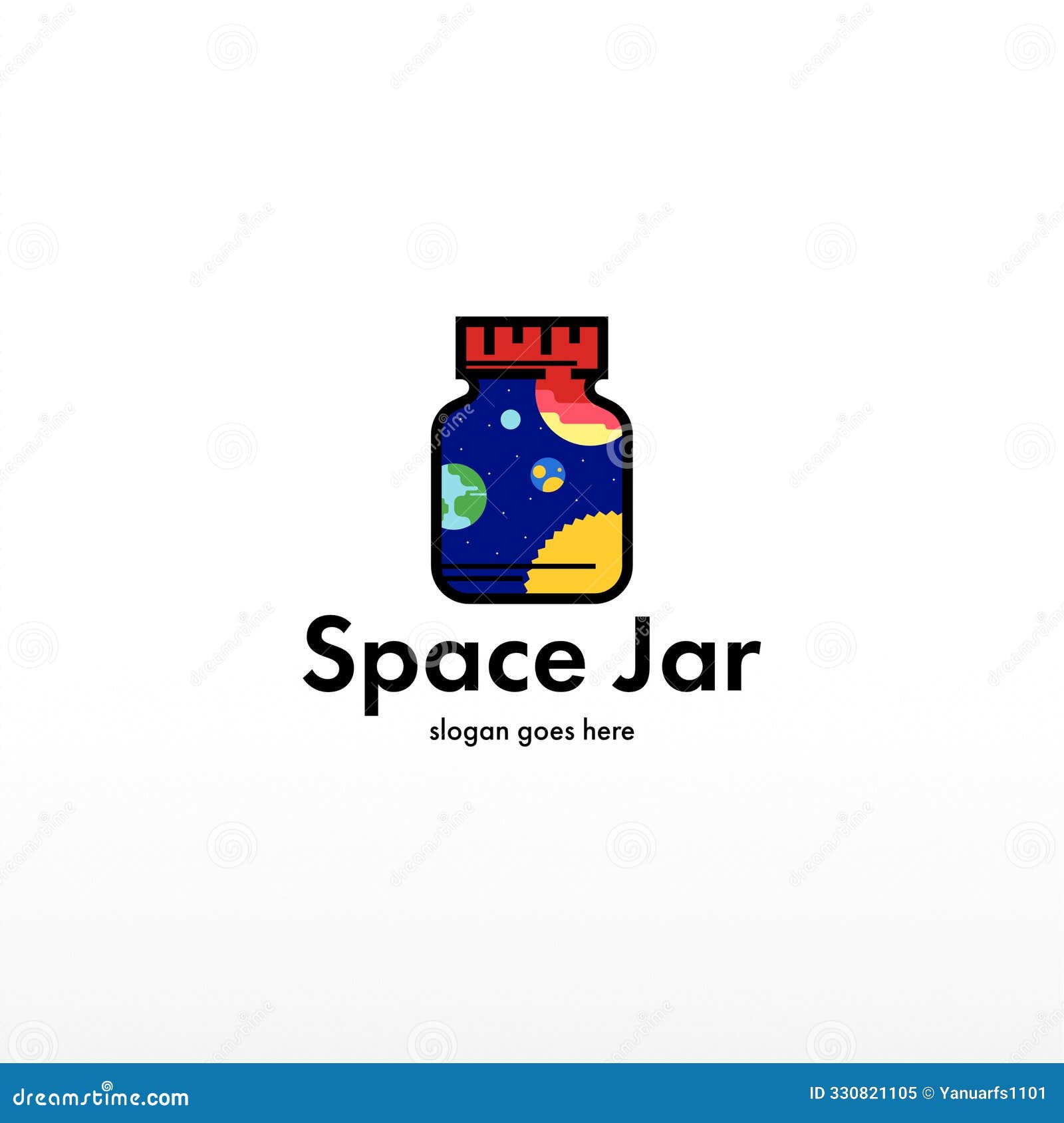 Simple and Minimalist Jar Logo Design Stock Illustration - Illustration ...