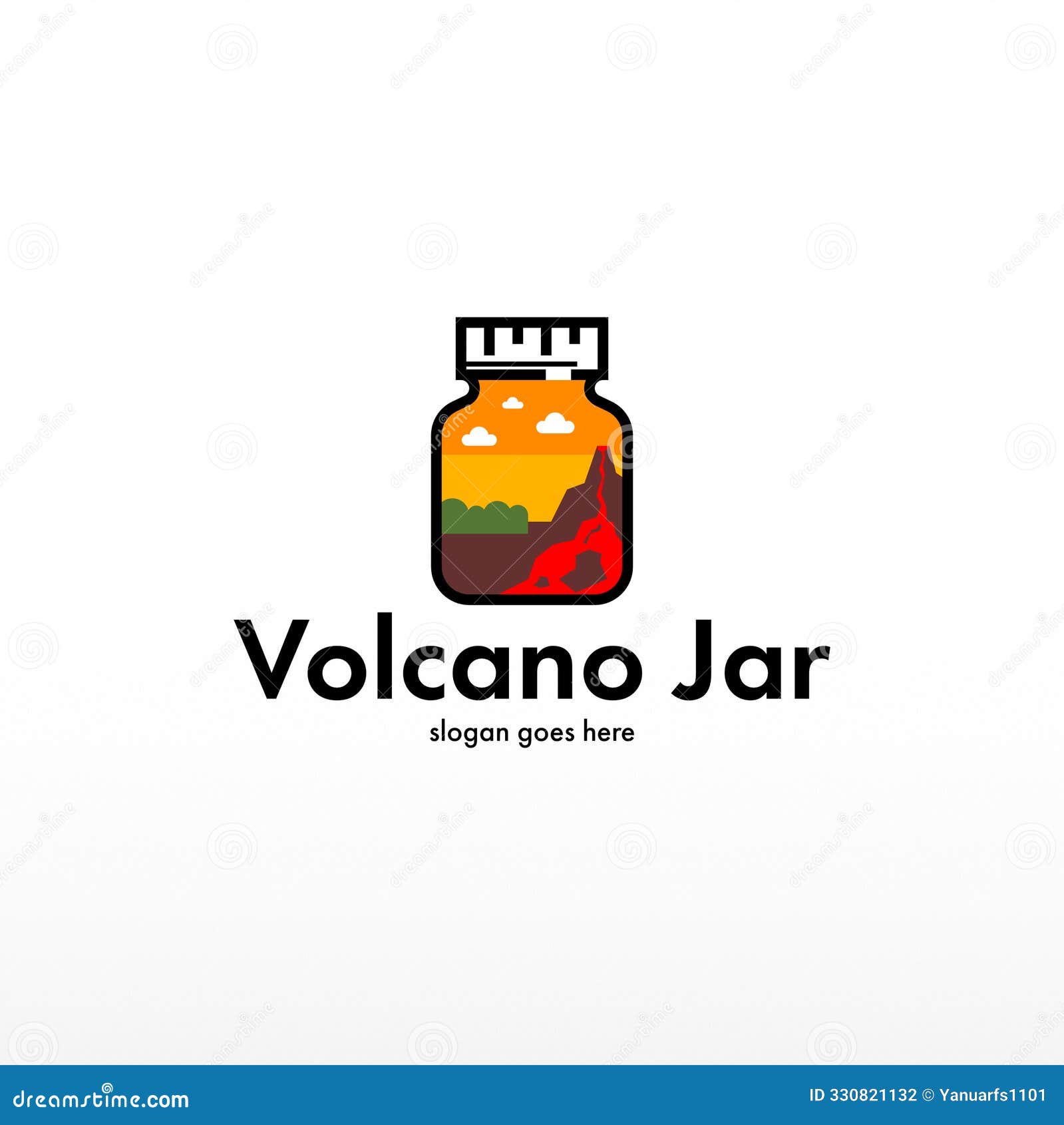 Simple and Minimalist Jar Logo Design Stock Illustration - Illustration ...