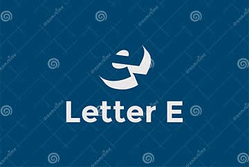 Simple Minimalist Modern Initial Letter E Logo Design Vector Stock ...