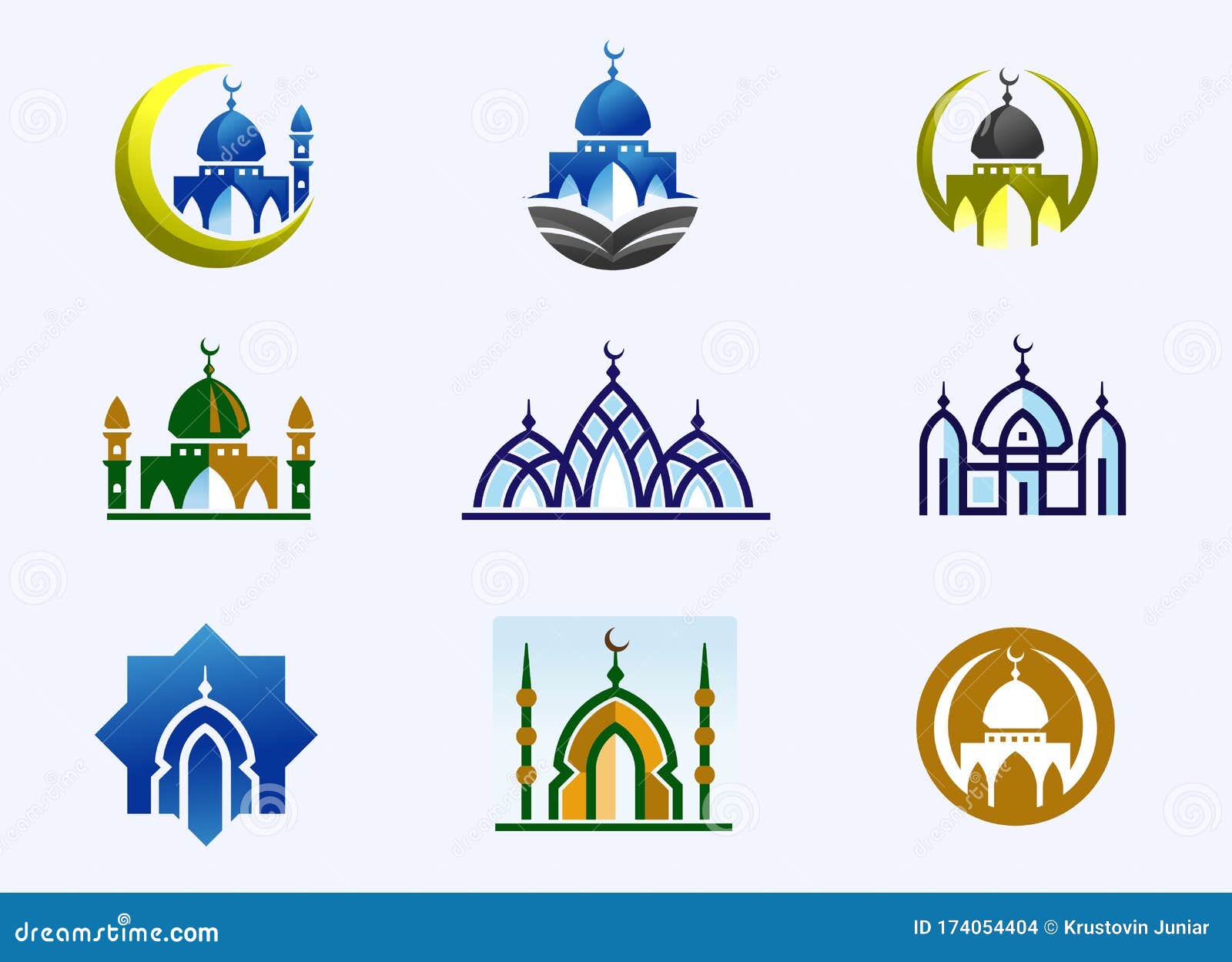 Minimalist Mosque Icon Vector, Editable And Scalable Masjid Logo ...