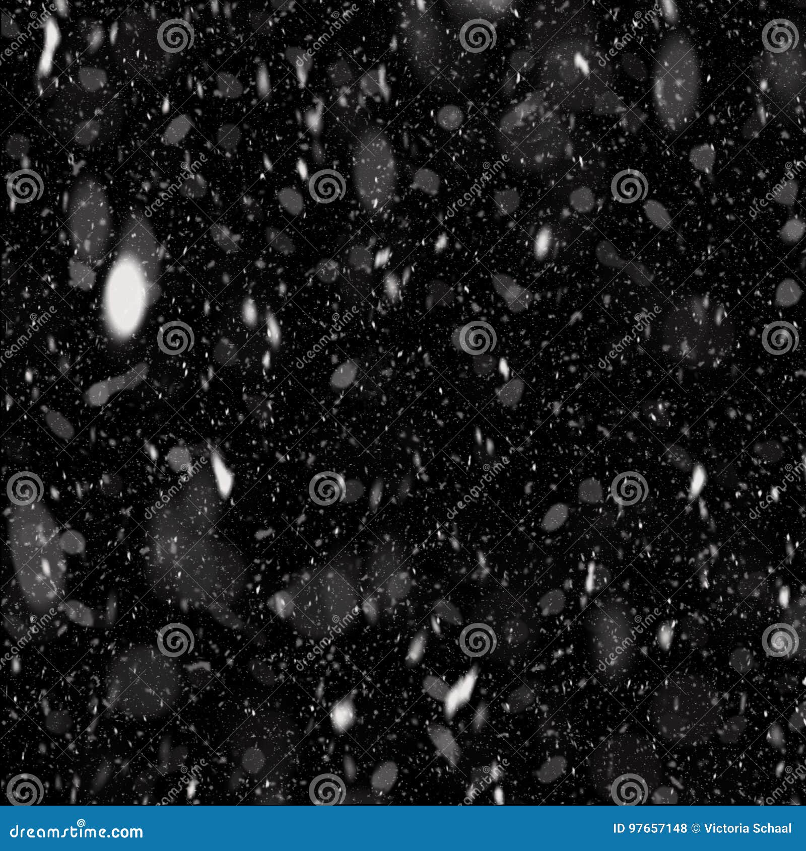 Simple Minimalist Snowfall Background Black and White Stock ...