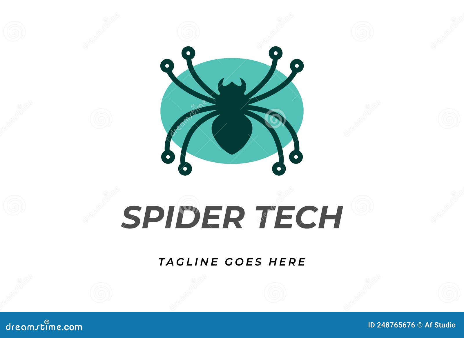 Simple Minimalist Spider with Electronic Circuit for Tech Technology ...