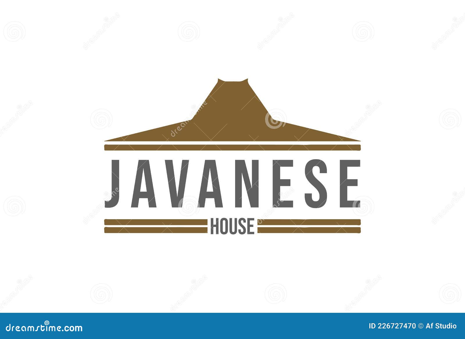 Simple Minimalist Traditional House from Central Java Logo Design ...