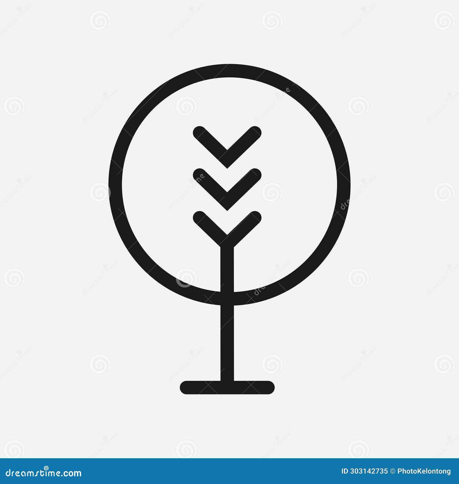 Simple and Minimalist Tree Illustration Stock Vector - Illustration of ...