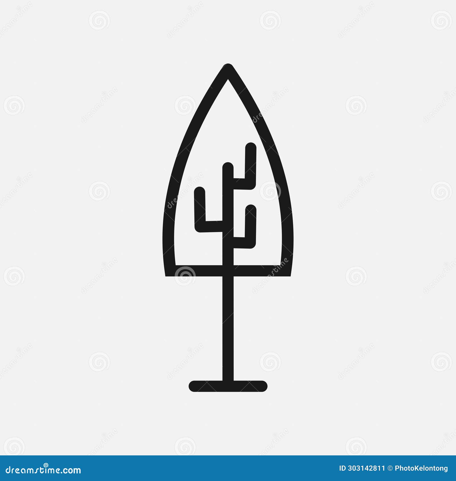 Simple and Minimalist Tree Illustration Stock Vector - Illustration of ...