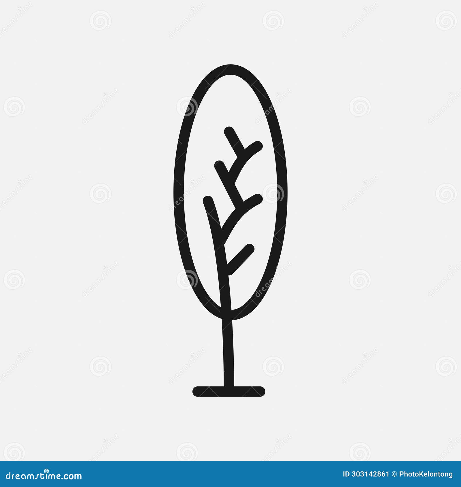 Simple and Minimalist Tree Illustration Stock Vector - Illustration of ...