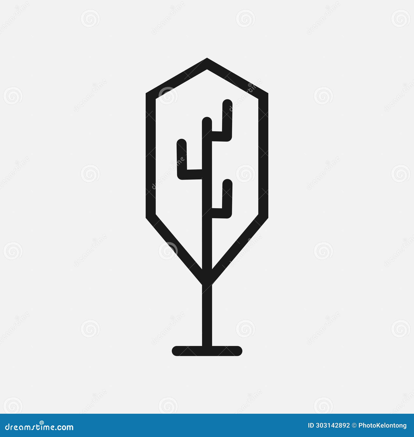 Simple and Minimalist Tree Illustration Stock Vector - Illustration of ...