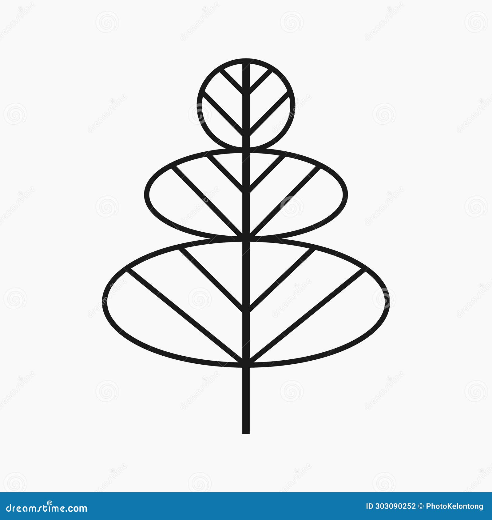 Simple and Minimalist Tree Illustration Stock Vector - Illustration of ...
