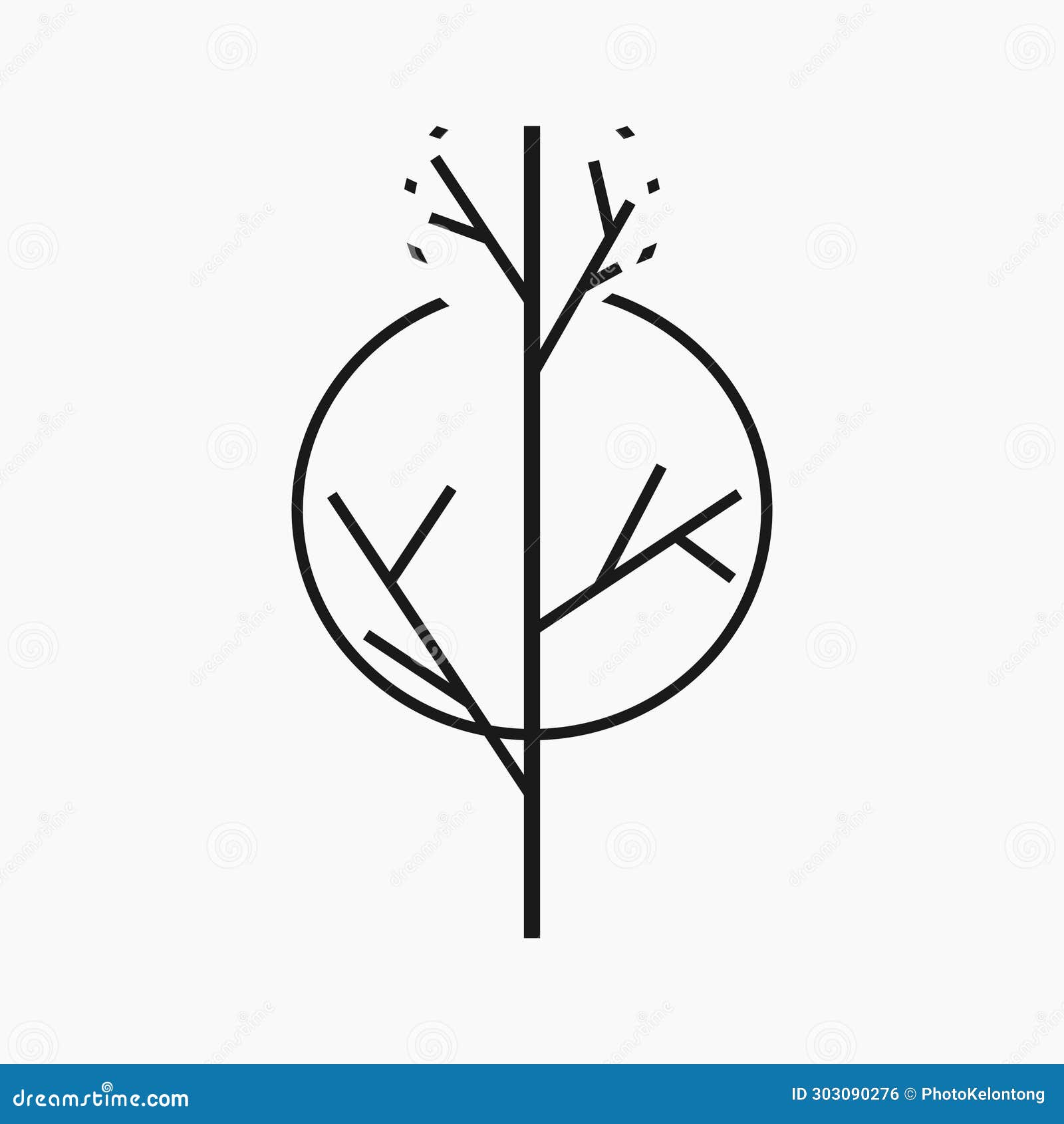 Simple and Minimalist Tree Illustration Stock Vector - Illustration of ...